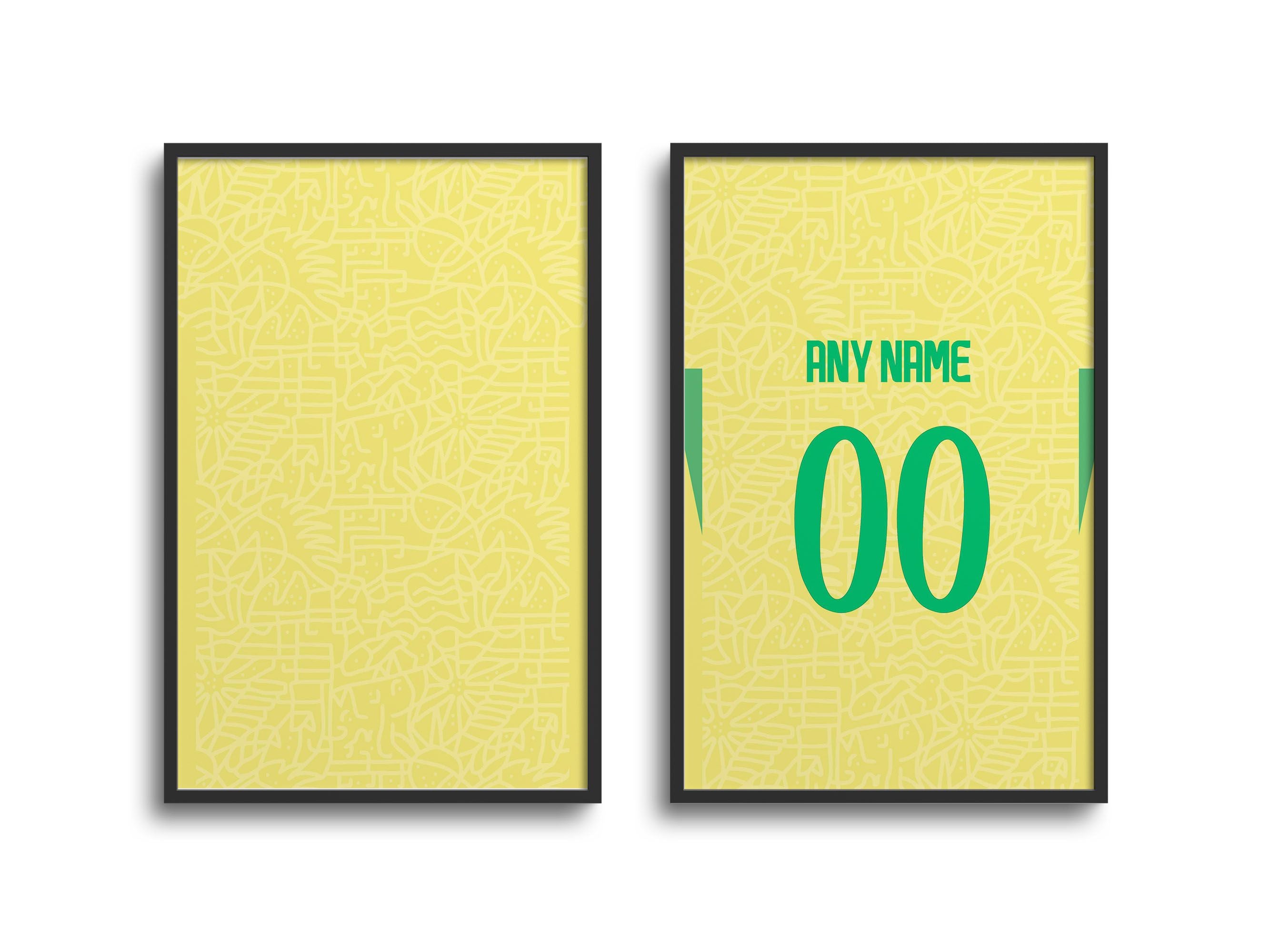 Brazil Copa America 2024 Home Kit Print – RIPA Football